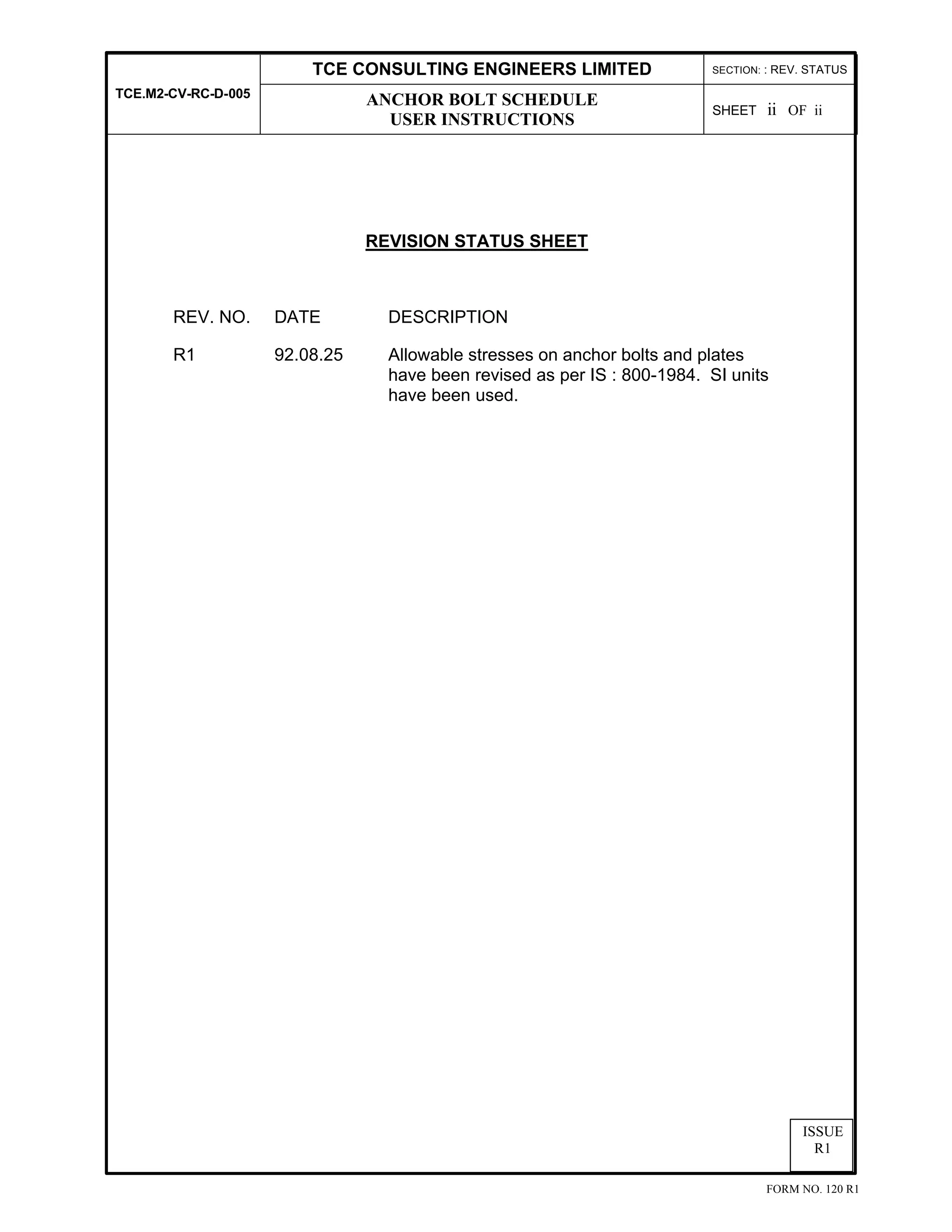 M2 cv-rc-d-005(anchor bolt details) | PDF