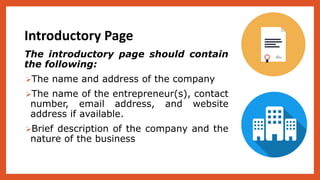 Lesson 4 Detailed outline of a business plan | PPTX