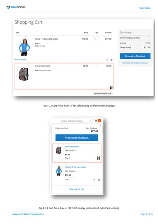 Magento 2 Sales Promotion Pro with FREE Gift User Guide | PDF