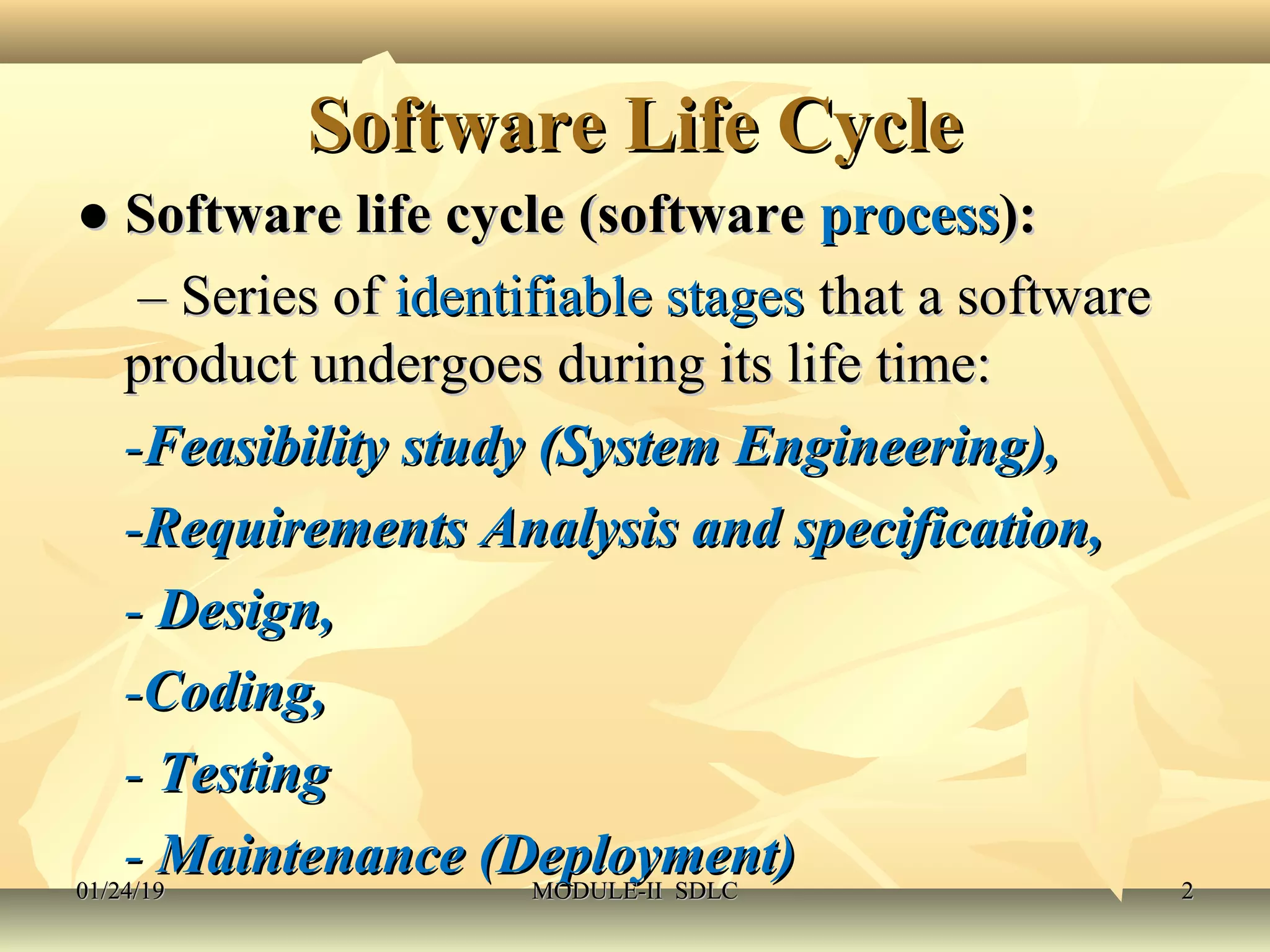 Software Development Life Cycle | PPT