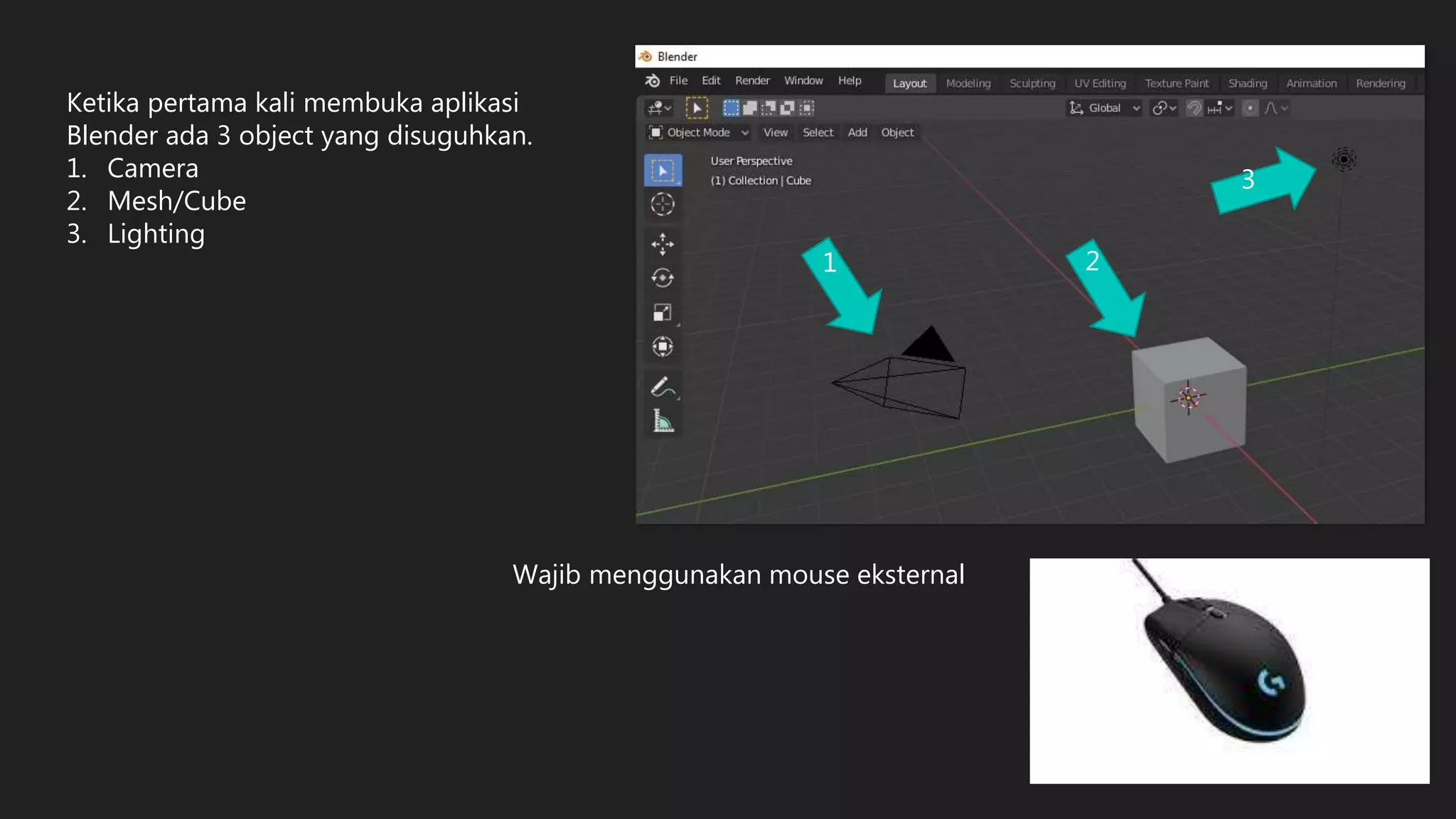 M2 tools dan menu blender | PPT