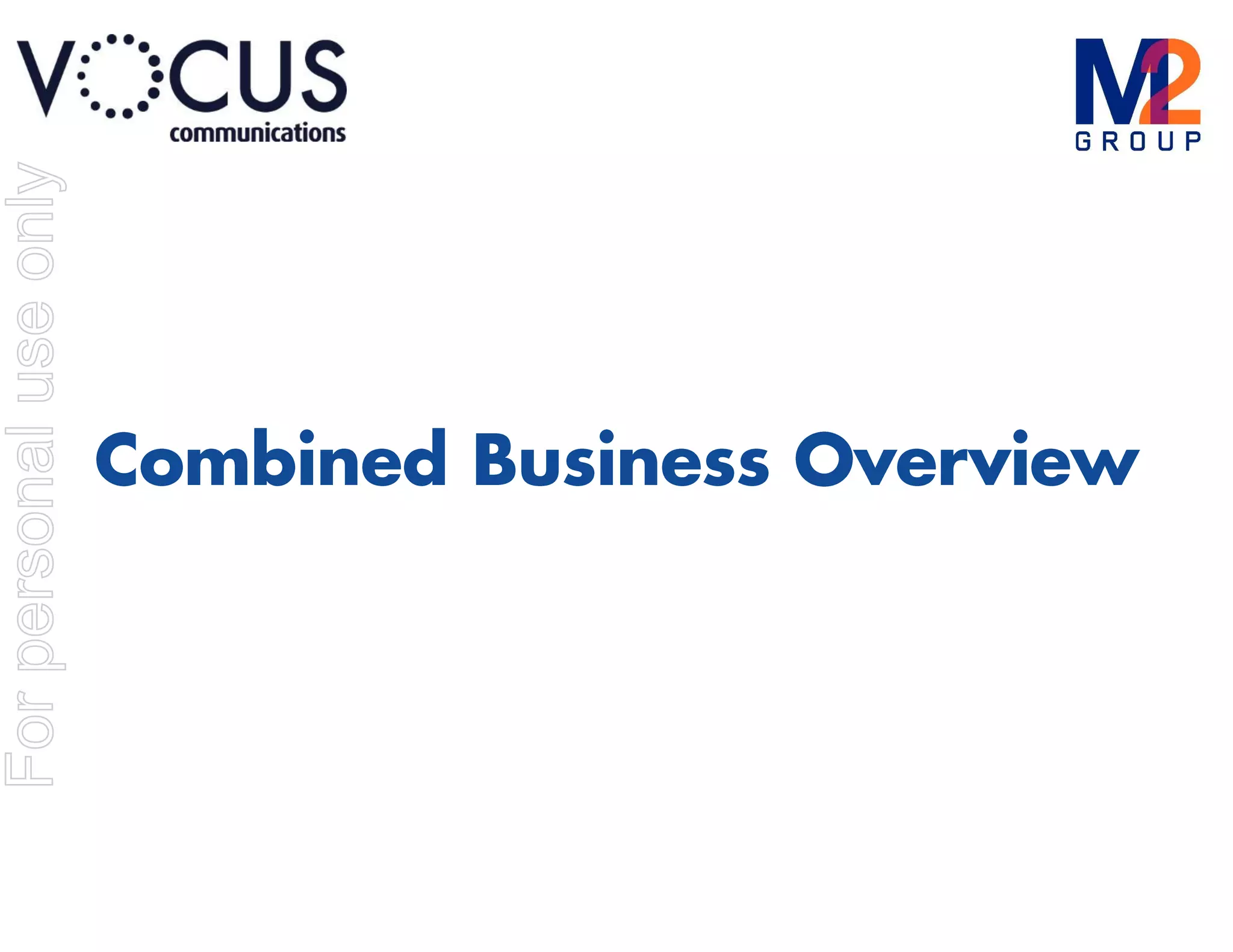 M2 vocus merger presentation | PPT