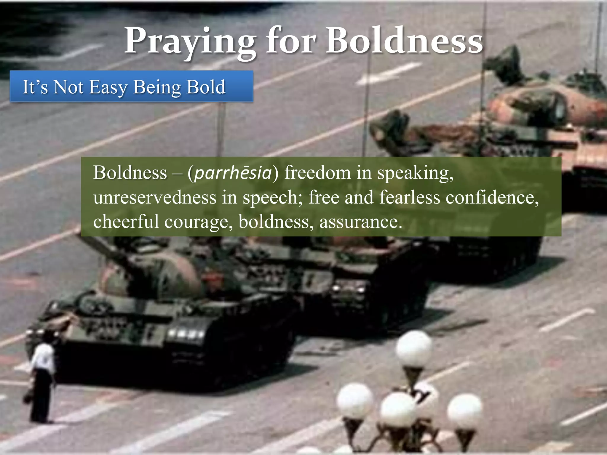 M2013 s5 praying for boldness | PPTX