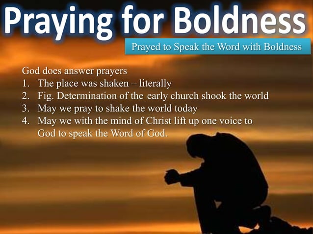 M2013 s5 praying for boldness | PPT