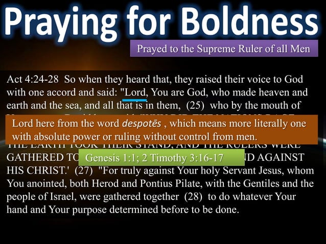 M2013 s5 praying for boldness | PPT