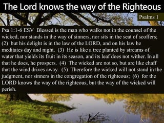 M2014 s93 the lord knows the way of the righteous 12 7-14 sermons | PPT