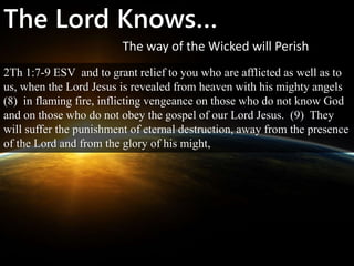 M2014 s93 the lord knows the way of the righteous 12 7-14 sermons | PPT