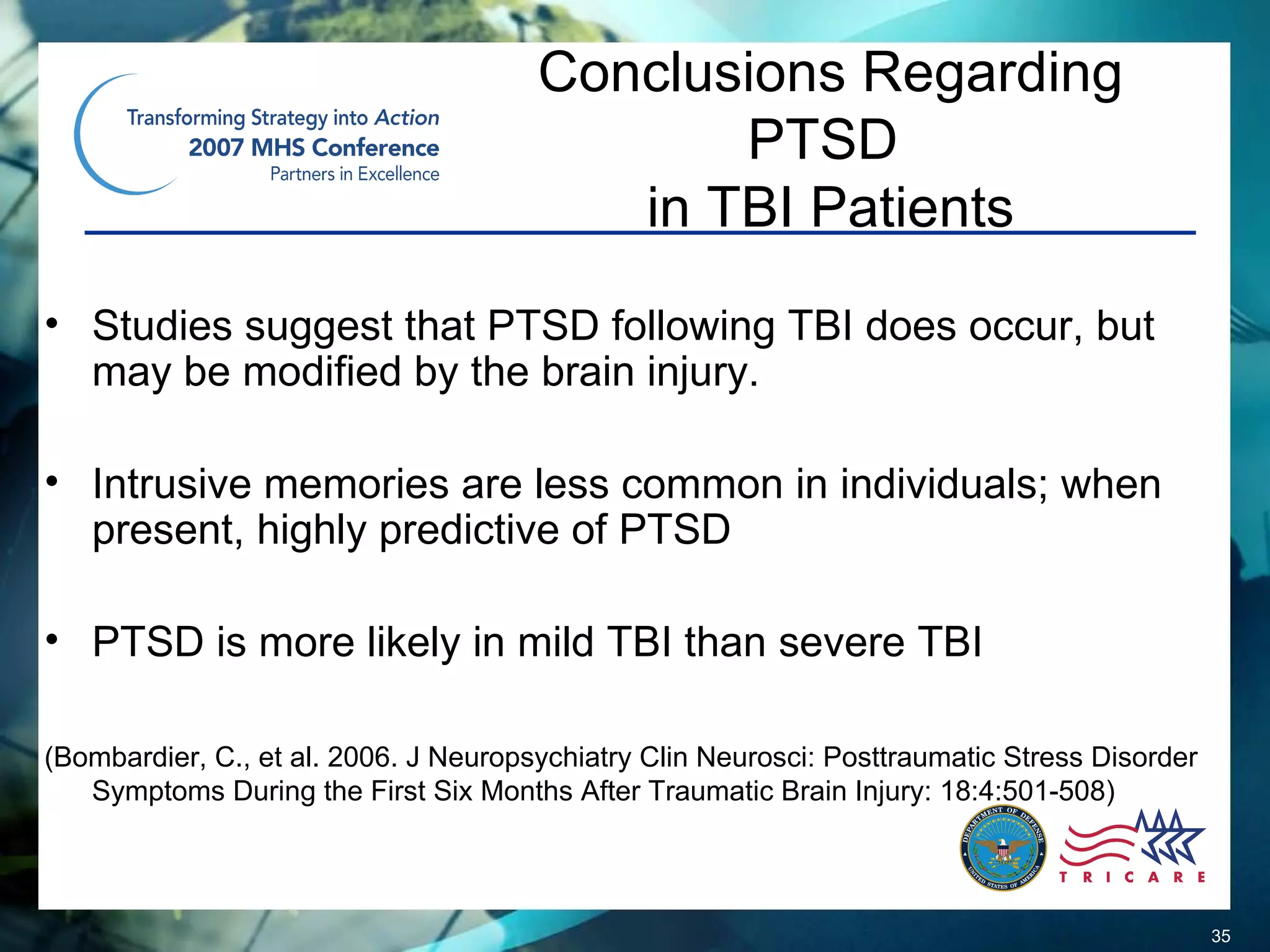 Traumatic Brain Injuries: Pathophysiology, Treatment and Prevention | PPT