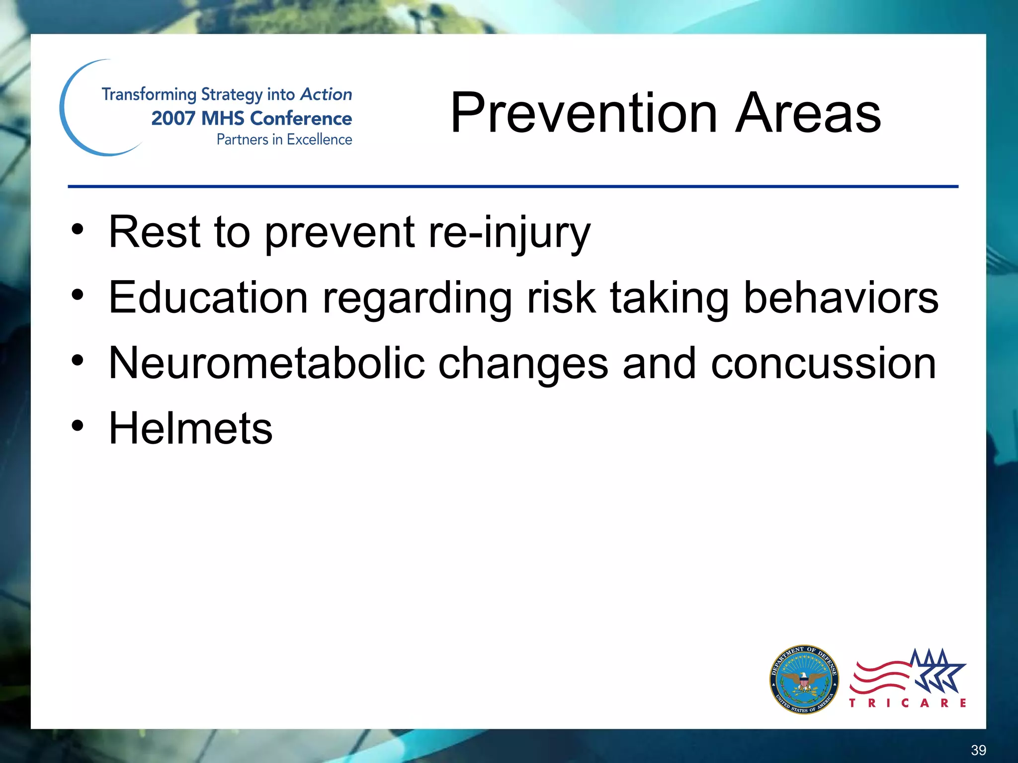 Traumatic Brain Injuries: Pathophysiology, Treatment and Prevention | PPT