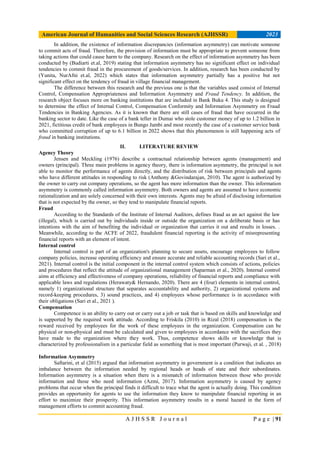 The Influence of Internal Control, Compensation Appropriateness and ...