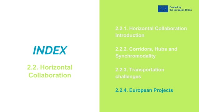 HORIZONTAL COLLABORATION IN LOGISTICS - EN | PPT