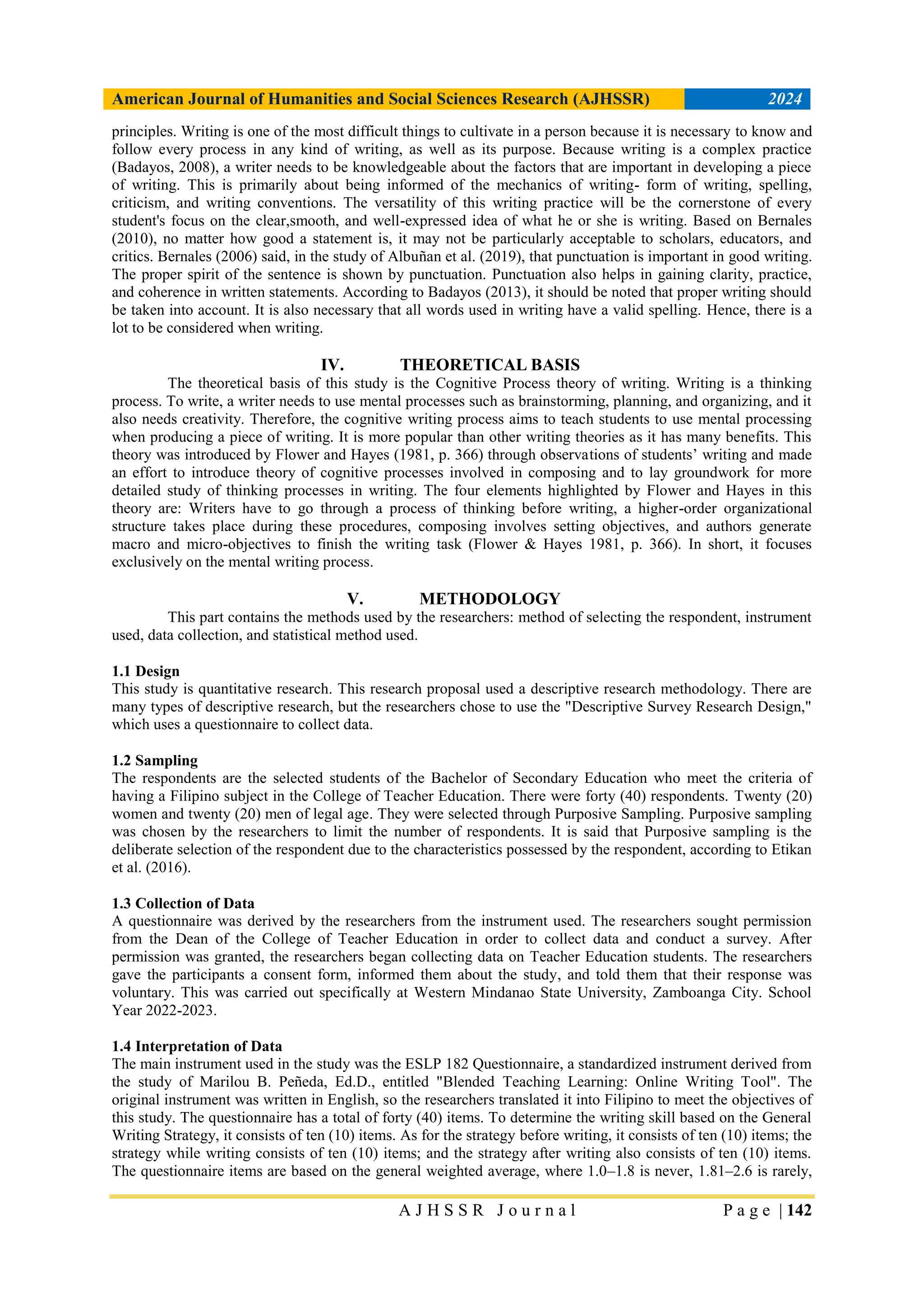 Writing in Filipino: The Most Used Strategies of the Bachelor of ...