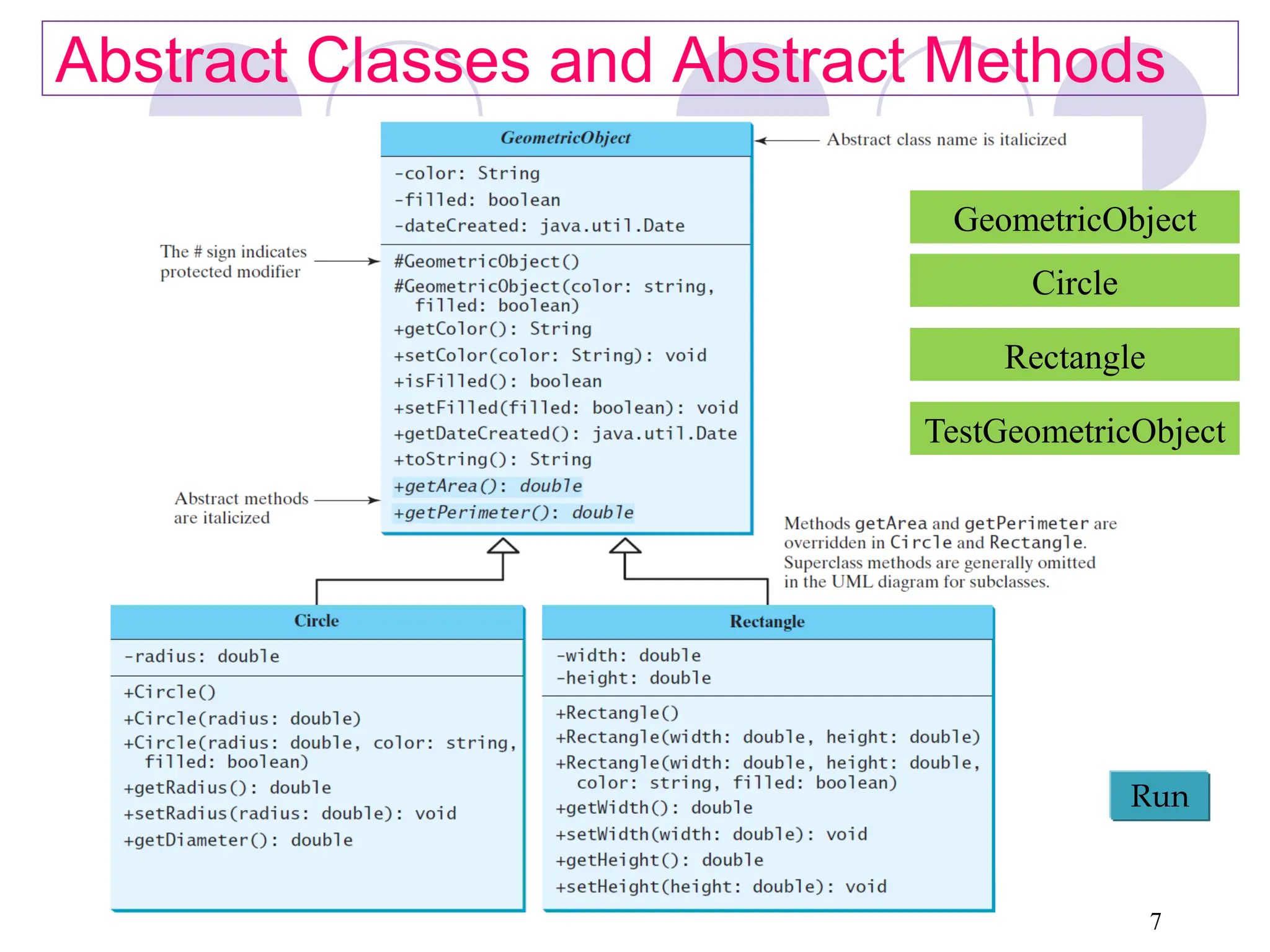 M251_Meeting 6.pdf Abstract classes and interfaces | PDF