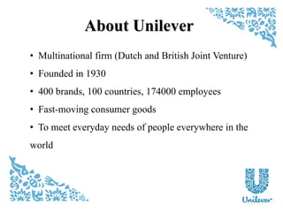 M26 unilever presentation | PPTX | Large Business | Business