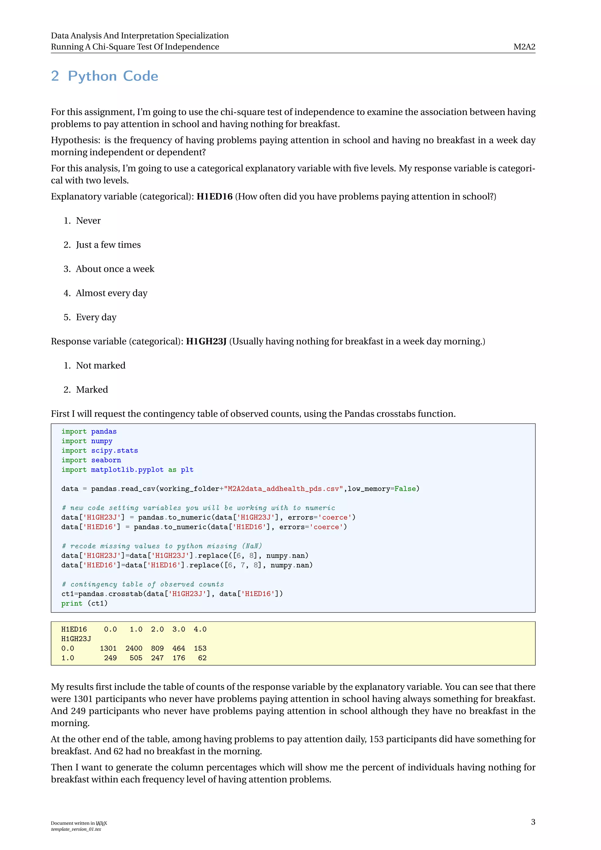 [M2A2] Data Analysis and Interpretation Specialization | PDF