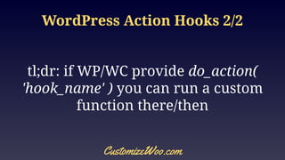 WooCommerce: Action Hooks | PDF