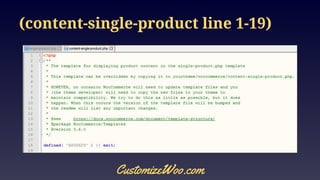 WooCommerce: Anatomy of a Template File | PPT