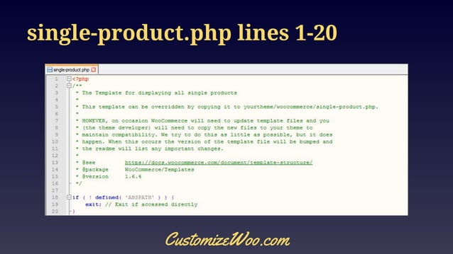 Woocommerce Anatomy Of A Template File Ppt