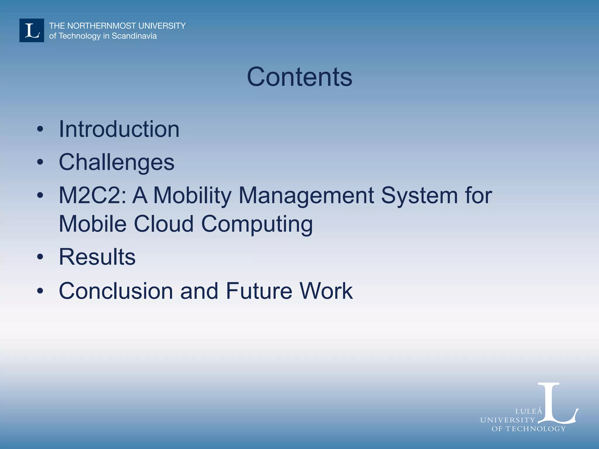 M2C2: A Mobility Management System For Mobile Cloud Computing | PDF