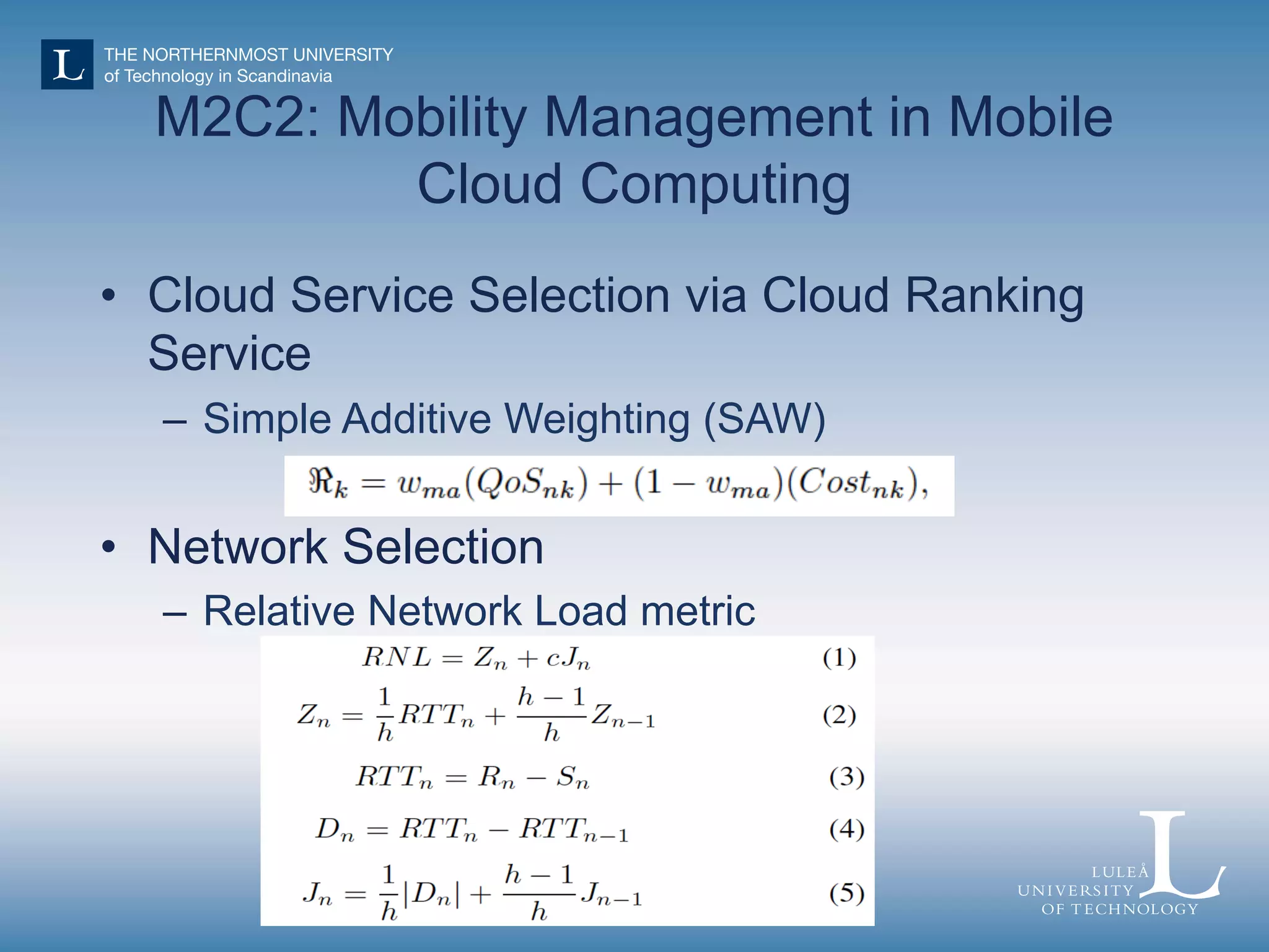 M2C2: A Mobility Management System For Mobile Cloud Computing | PDF