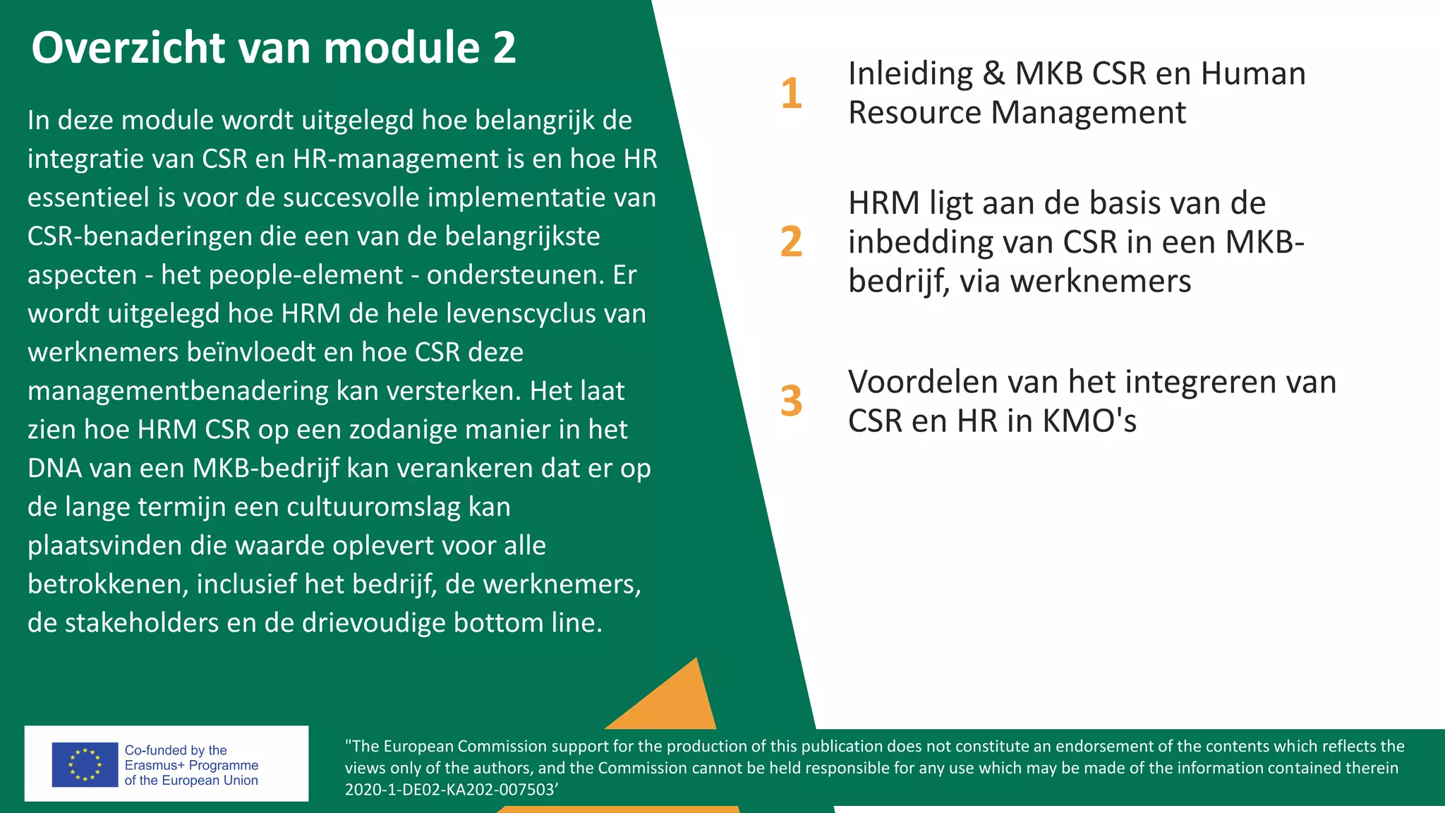 M2 CSR - CSR and Human Resource Management for SME Sustainability nl ...