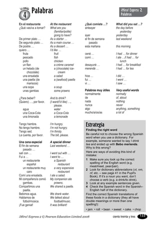Module 2 vocabulary- La comida | DOC | Food & Drink