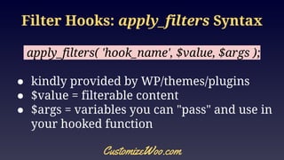 WooCommerce: Filter Hooks | PDF