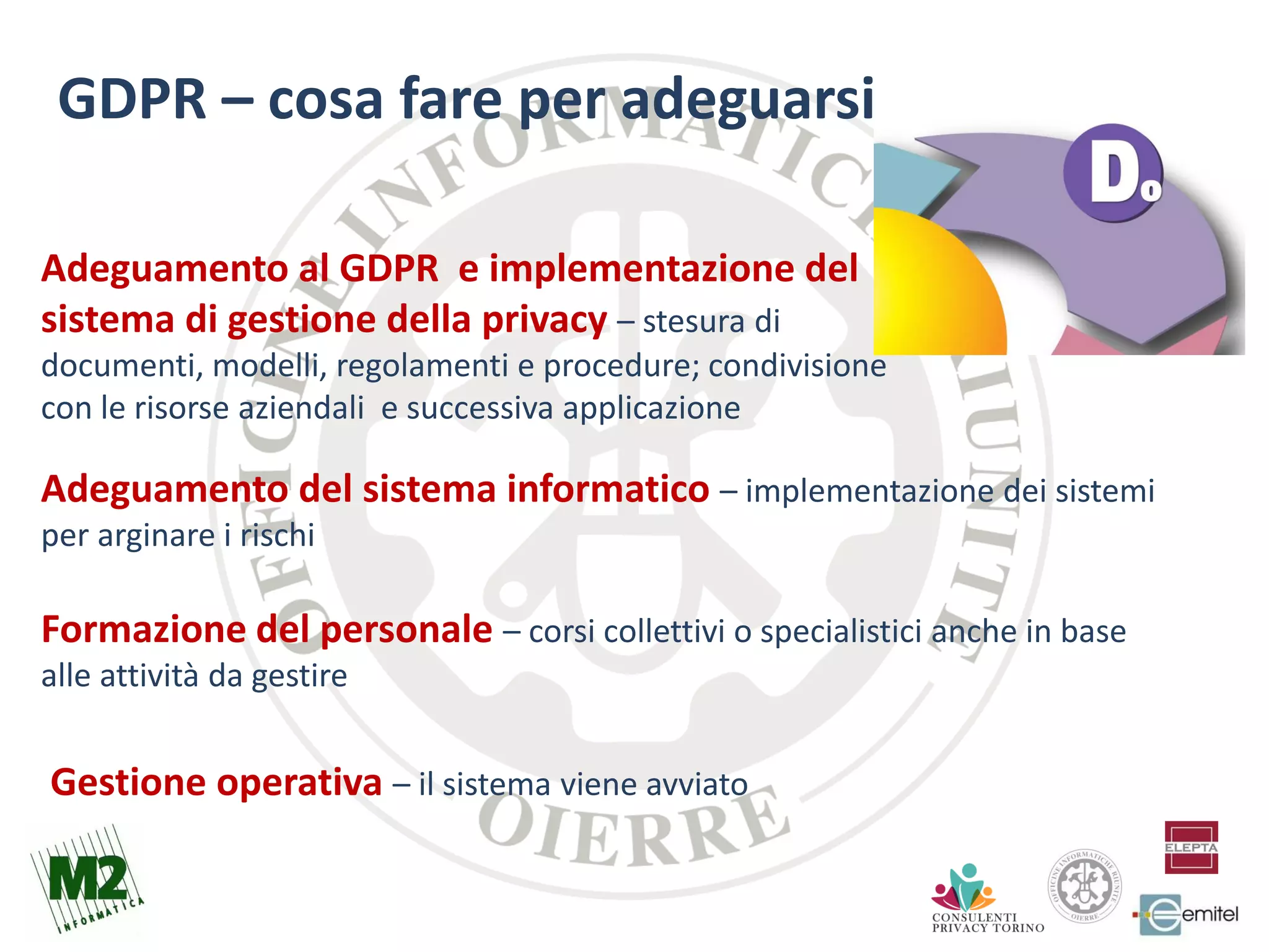 GDPR 2018 - Il nuovo Regolamento Privacy Europeo | PDF