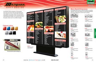 Menus2Go | Menu Boards Catalog | PDF