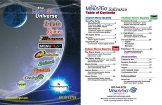 Menus2Go | Menu Boards Catalog | PDF