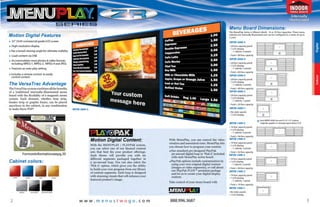Menus2Go | Menu Boards Catalog | PDF