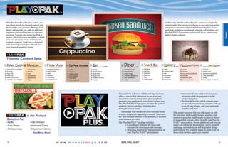 Menus2Go | Menu Boards Catalog | PDF