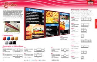 Menus2Go | Menu Boards Catalog | PDF