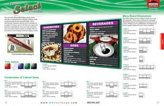 Menus2Go | Menu Boards Catalog | PDF