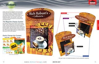Menus2Go | Menu Boards Catalog | PDF