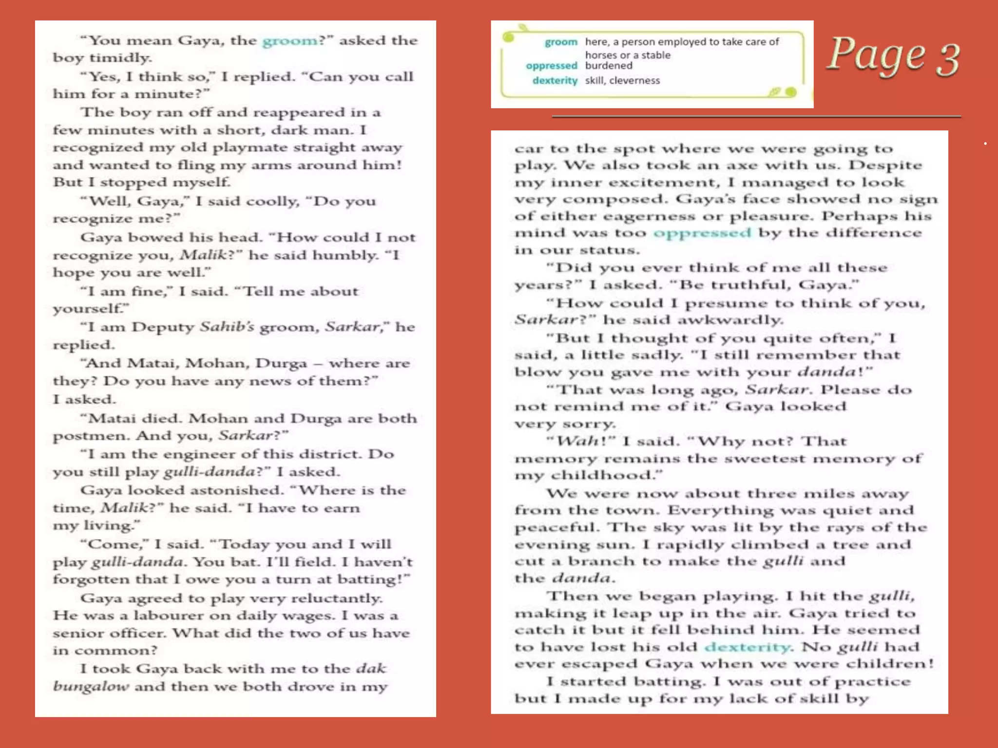 M2 gulli danda | PPTX | Books and Literature