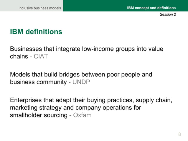 IBM concept and definitions - Session 2 | PPT