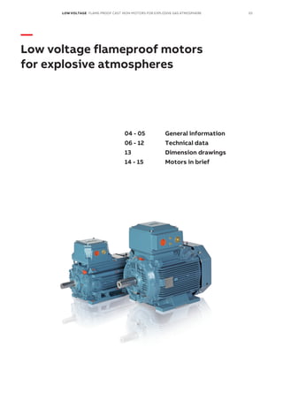 ABB Flame Proof motors catalogue | PDF
