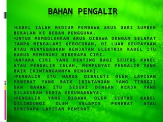M2 k1.4 e1 pengalir dan penguji elektrik | PPTX