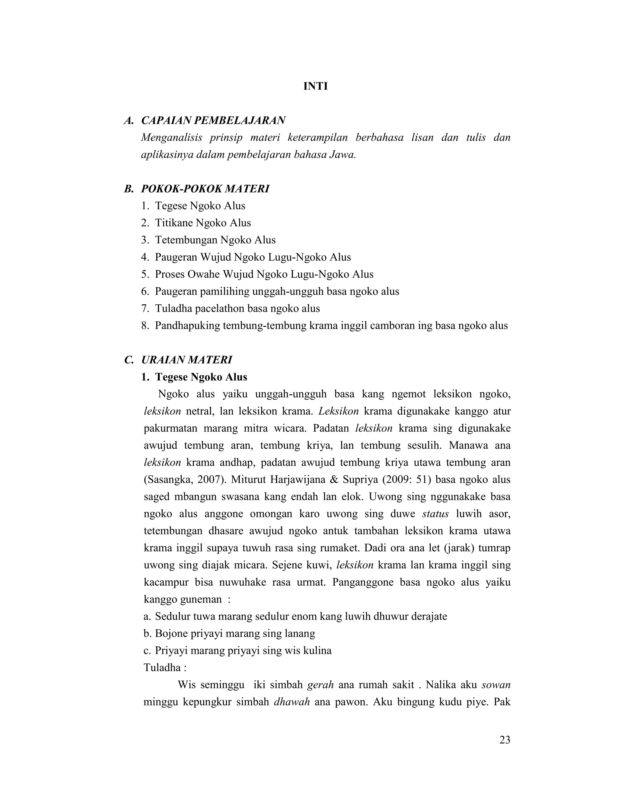 M2 kb2 BASA NGOKO ALUS | PDF