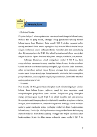 Materi M2KB3 - Modalitas | PDF