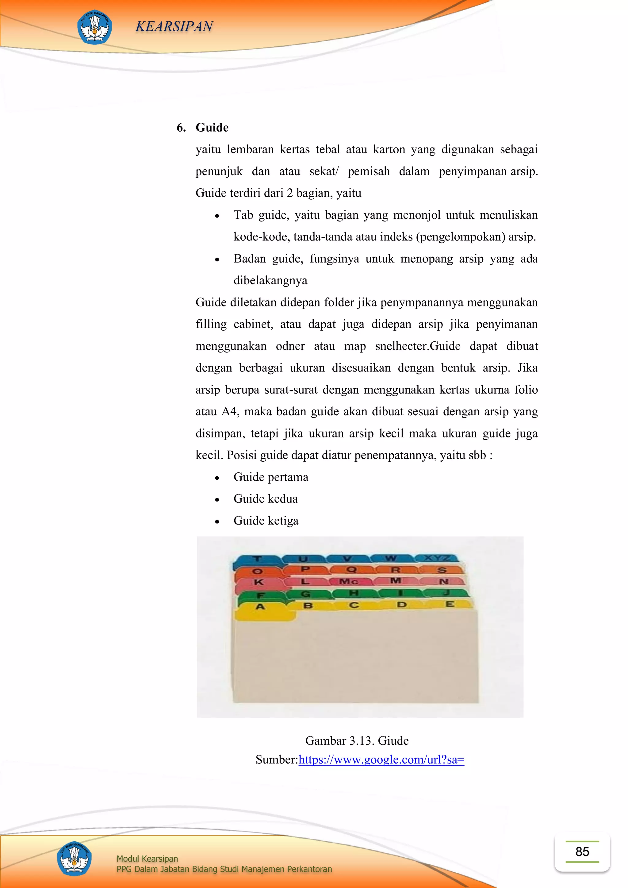 M2 kb3 peralatan kearsipan | PDF