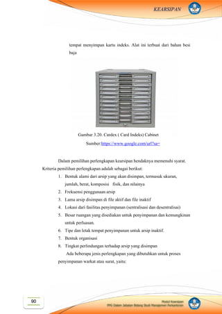 M2 kb3 peralatan kearsipan | PDF