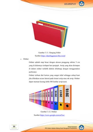 M2 kb3 peralatan kearsipan | PDF