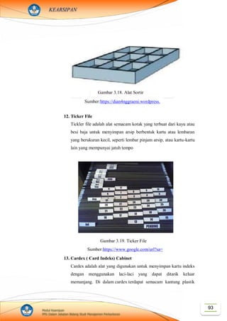 M2 kb3 peralatan kearsipan | PDF