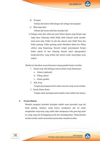 M2 kb3 peralatan kearsipan | PDF