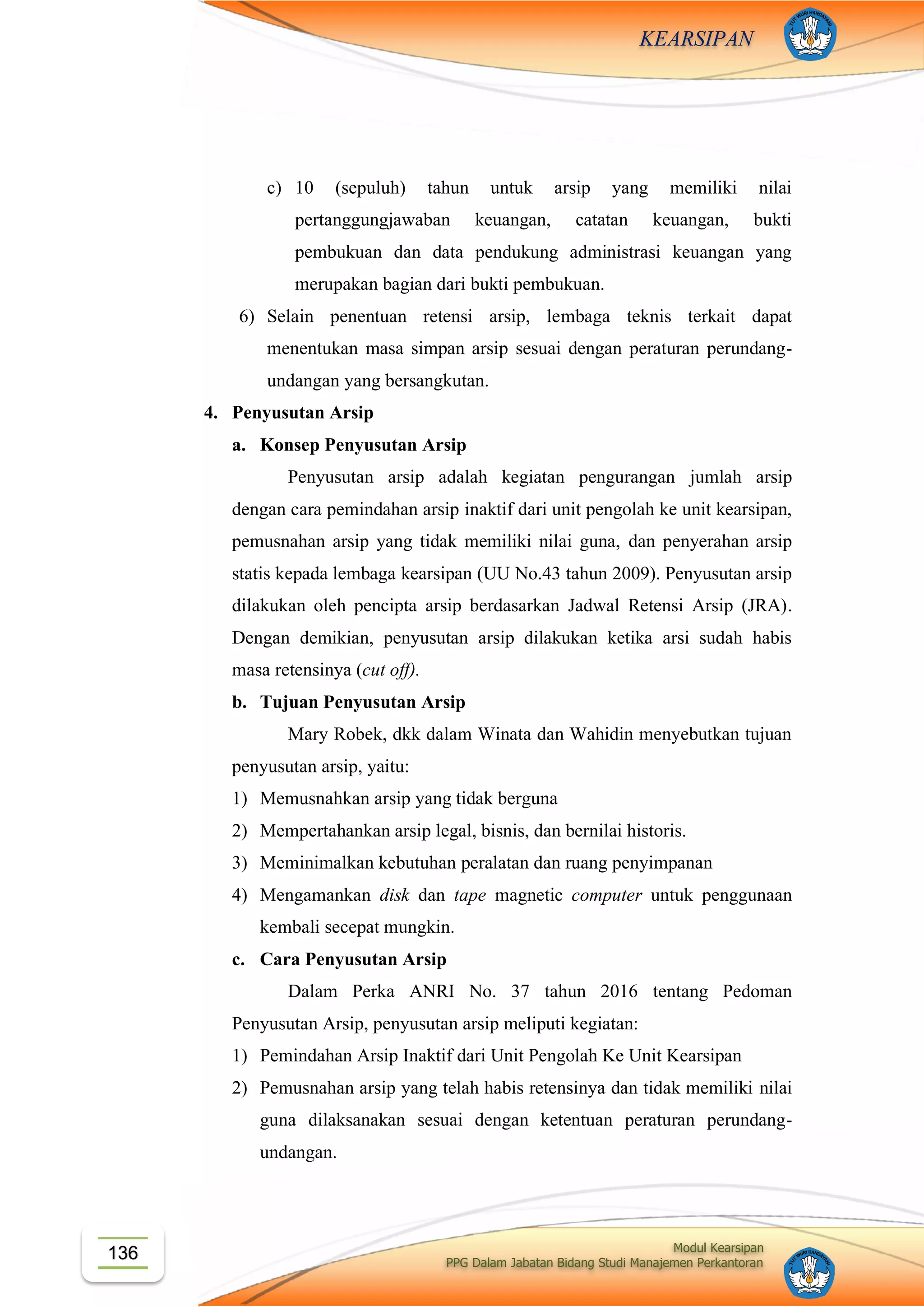 M2 kb4 evaluasi kegiatan pengelolaan arsip | PDF