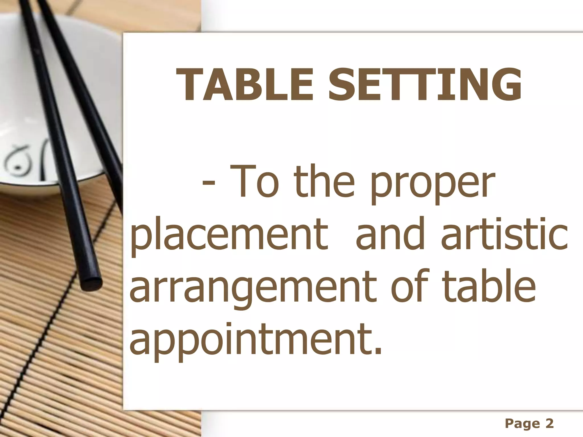 M2L2 TABLE SETTING.ppt