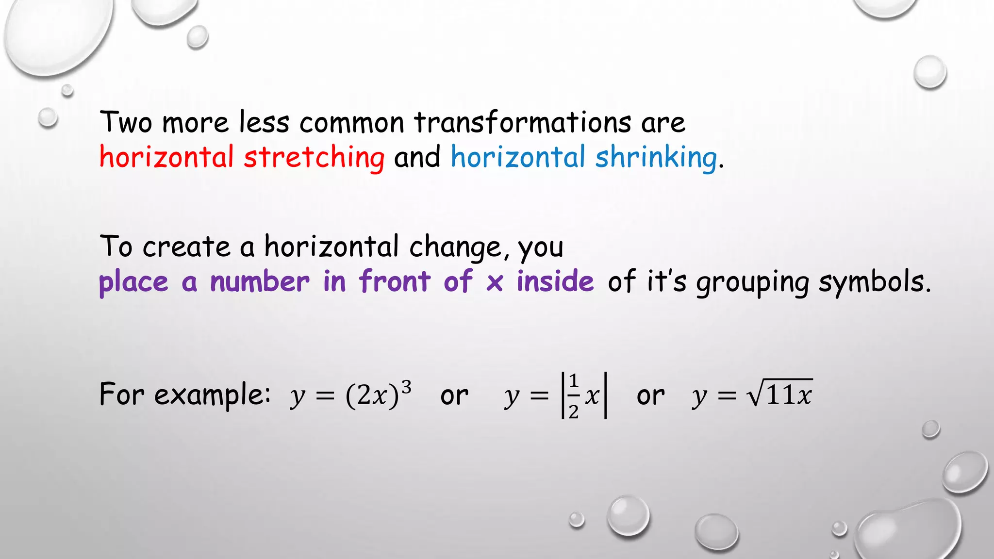 M2L6 Transformations of Functions | PPTX