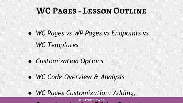 Woocommerce Template Customization Ppt